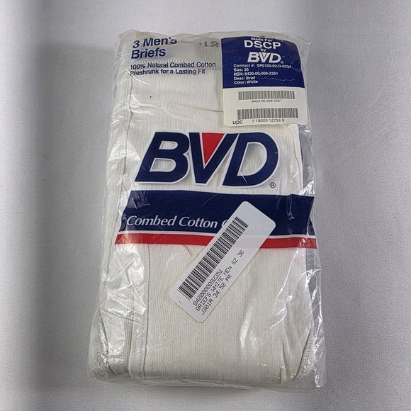 Underwear & Socks | Mens 1985 Bvd 36 Mens Briefs 3 Pack Underwear ...